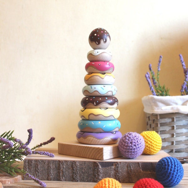 Wooden Ring Stacker - Etsy