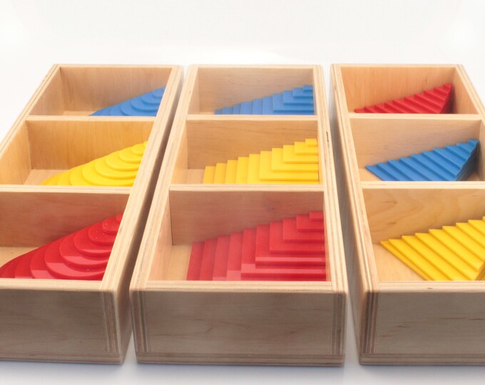 Montessori Geometry Circles Triangles Squares Montessori - Etsy