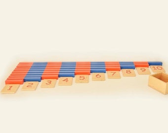 Montessori Math - Number Rods - Etsy