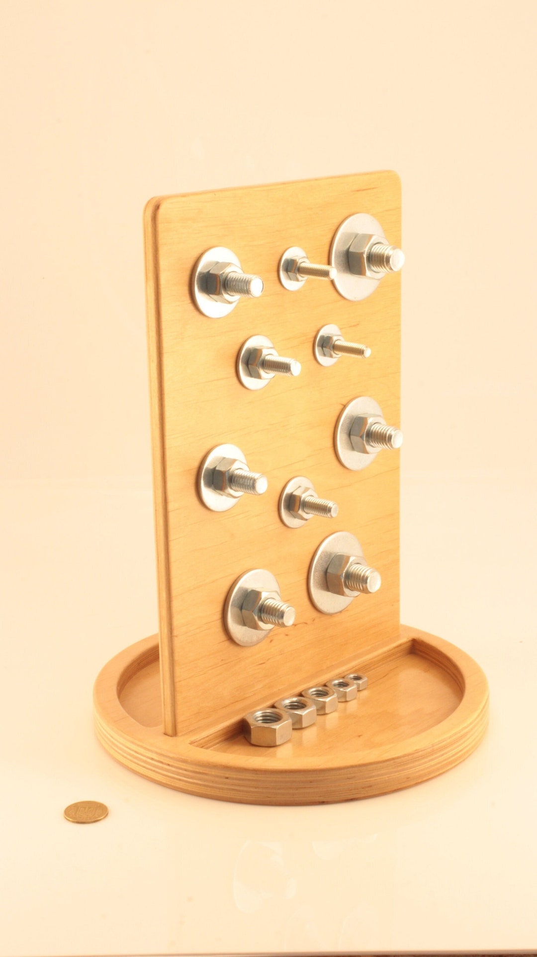 Montessori Screw Bolt Board Children Activity Board Toddler Gifts ...