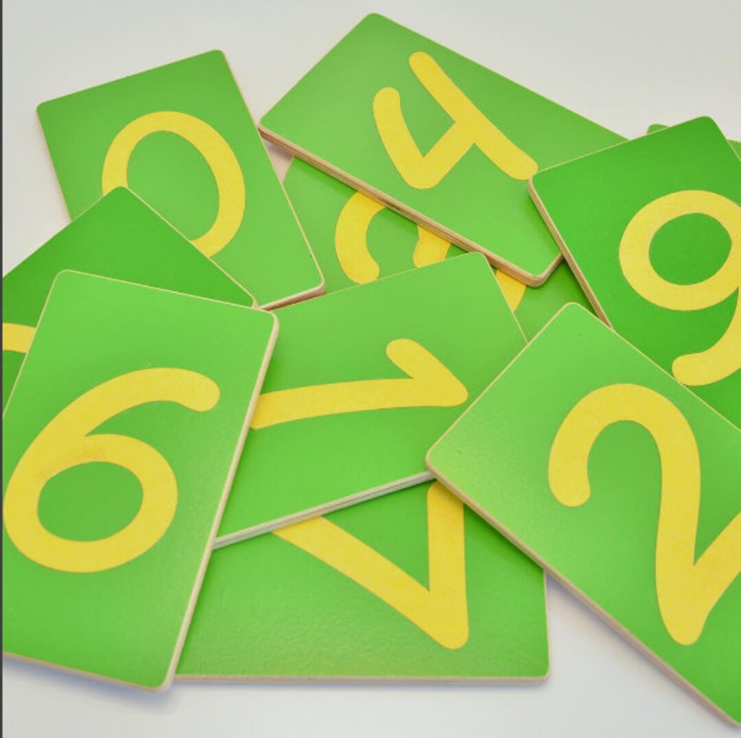 Montessori Toys, Sandpaper Numbers, Sandpaper Numerals, Montessori ...
