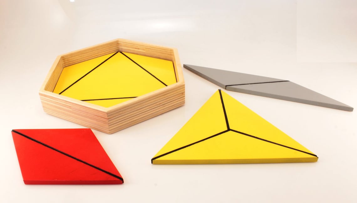 Constructive Triangles Montessori Geometry Educational | Etsy