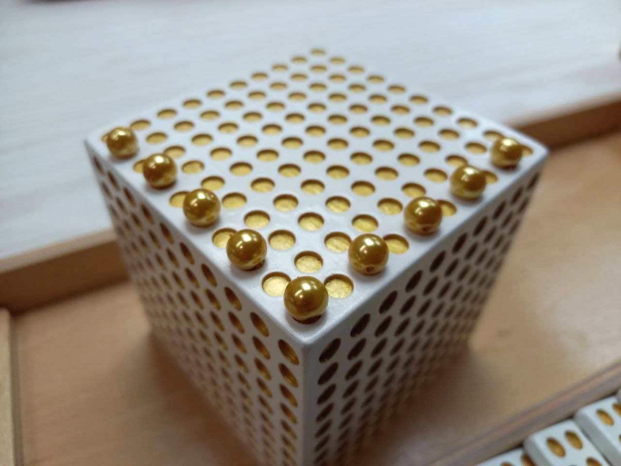 Montessori Math Golden Bead Material Golden Beads Montessori | Etsy