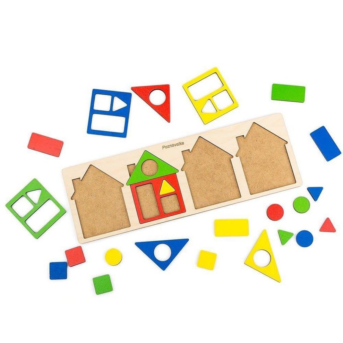 Wooden Toys With Pattern Cards Preschool Baby Gifts Birthday - Etsy