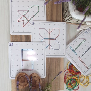 Geoboard Montessori Toys Wooden Board Christmas Gift - Etsy