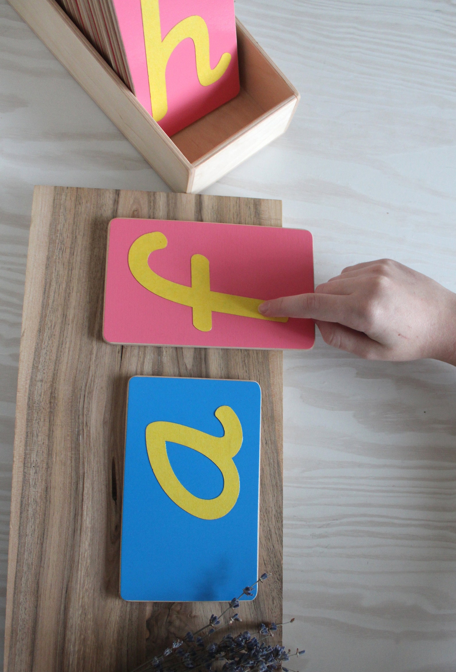 Sandpaper Letters Lower Case Cursive Montessori School Class | Etsy