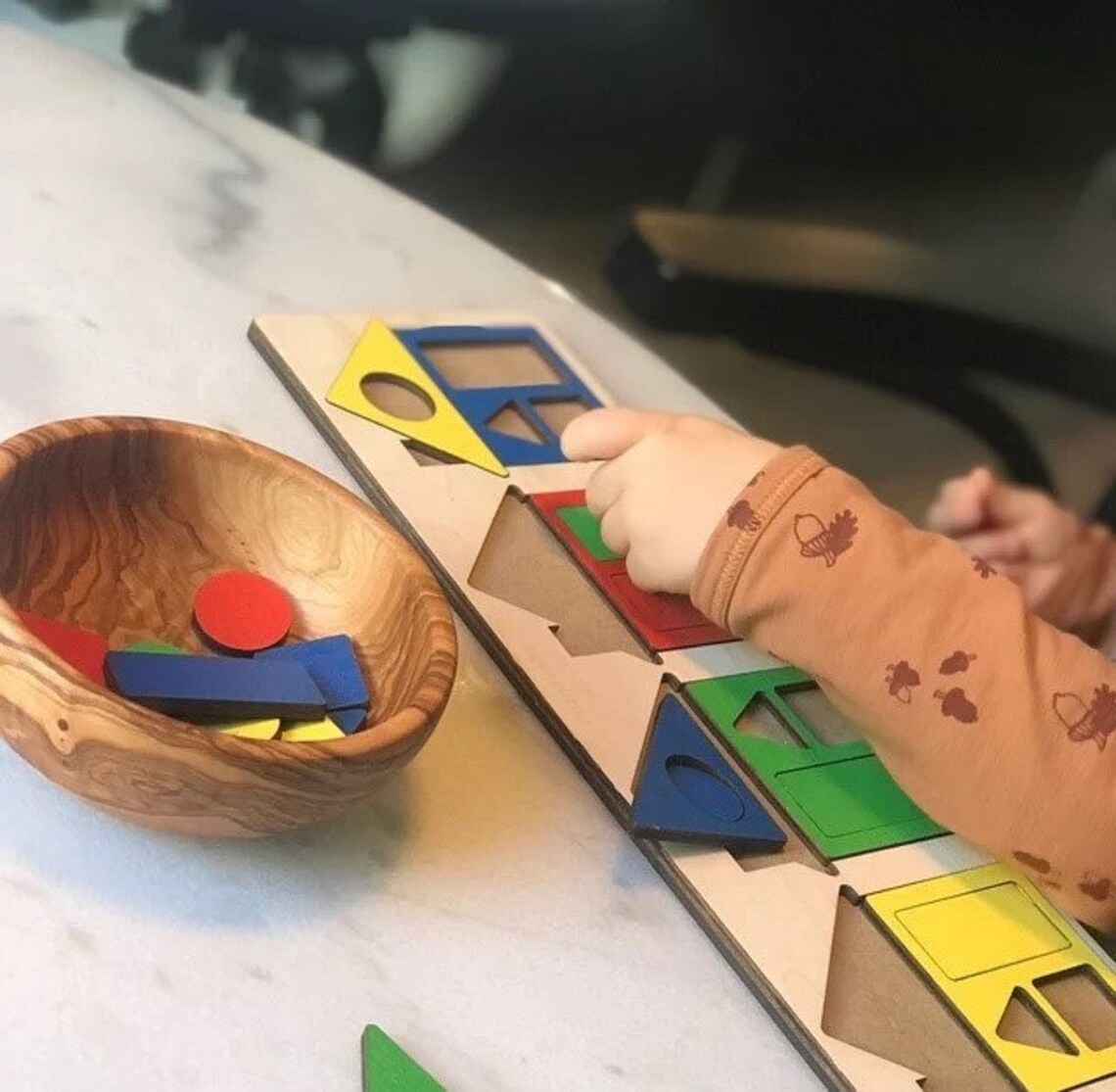 Wooden Toys With Pattern Cards Preschool Baby Gifts Birthday - Etsy