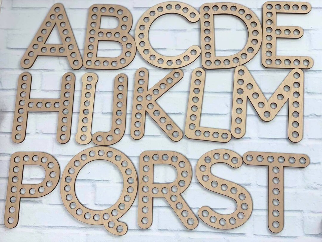 Wooden Learning Letter Toy, Montessori Toys Learning Language Lowercase ...