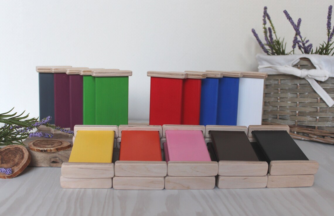 Montessori Colour Tablets Box 2 Waldorf Sensorial Material - Etsy