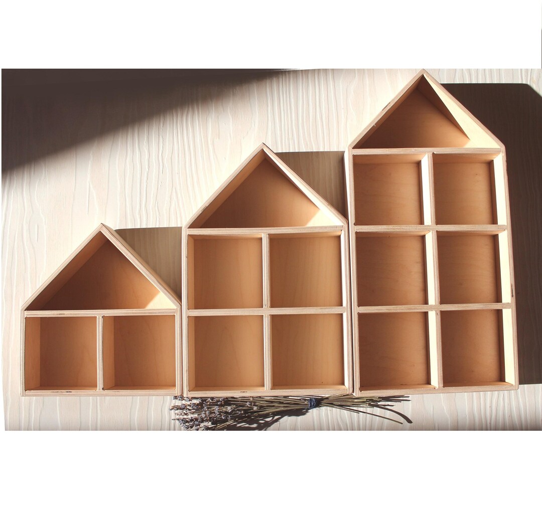 Set of 3 Wooden Sorting Trays, Sensory Tray, Tinker Tray, Montessori ...