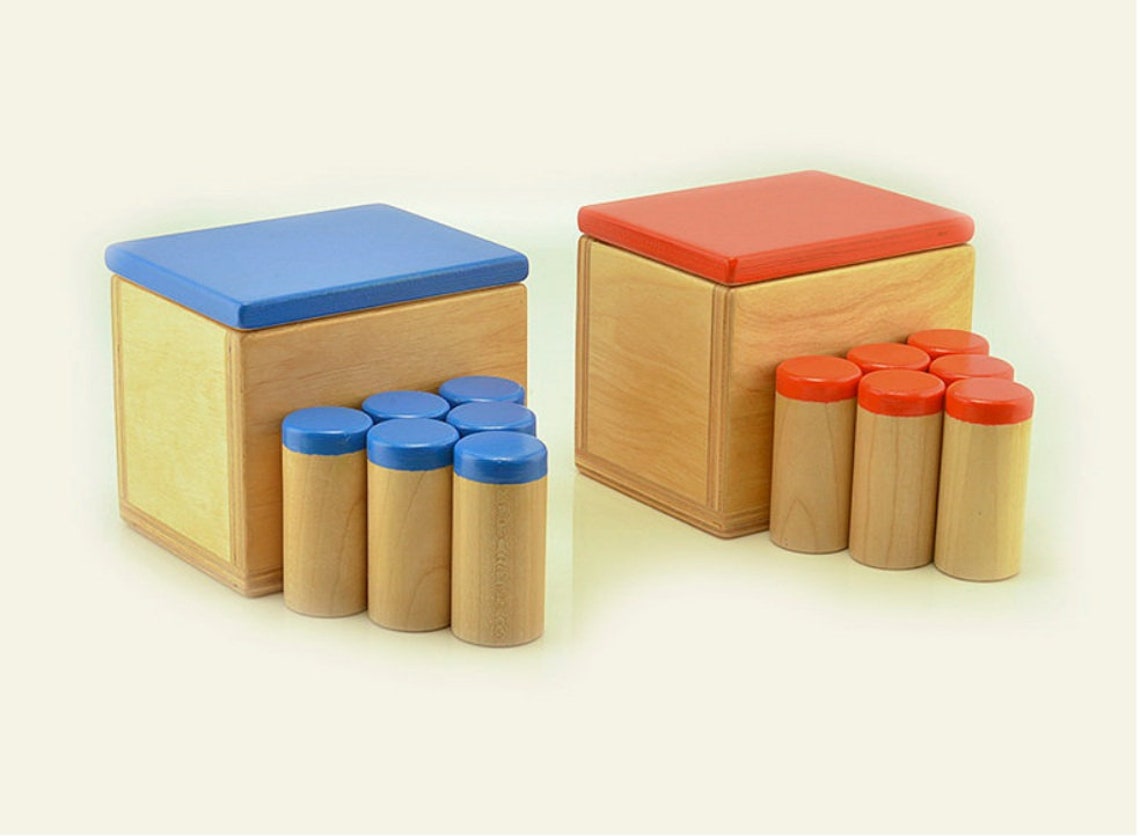 Montessori Sound Boxes Sound Cylinders Box Kids Educational - Etsy