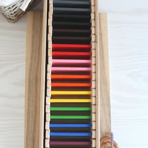 Montessori Colour Tablets Box 2 Waldorf Sensorial Material Homeschool ...
