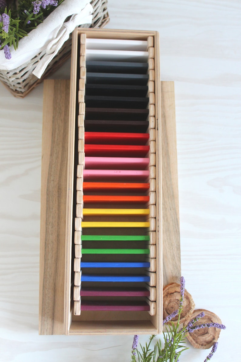 Montessori Colour Tablets Box 2 Waldorf Sensorial Material - Etsy