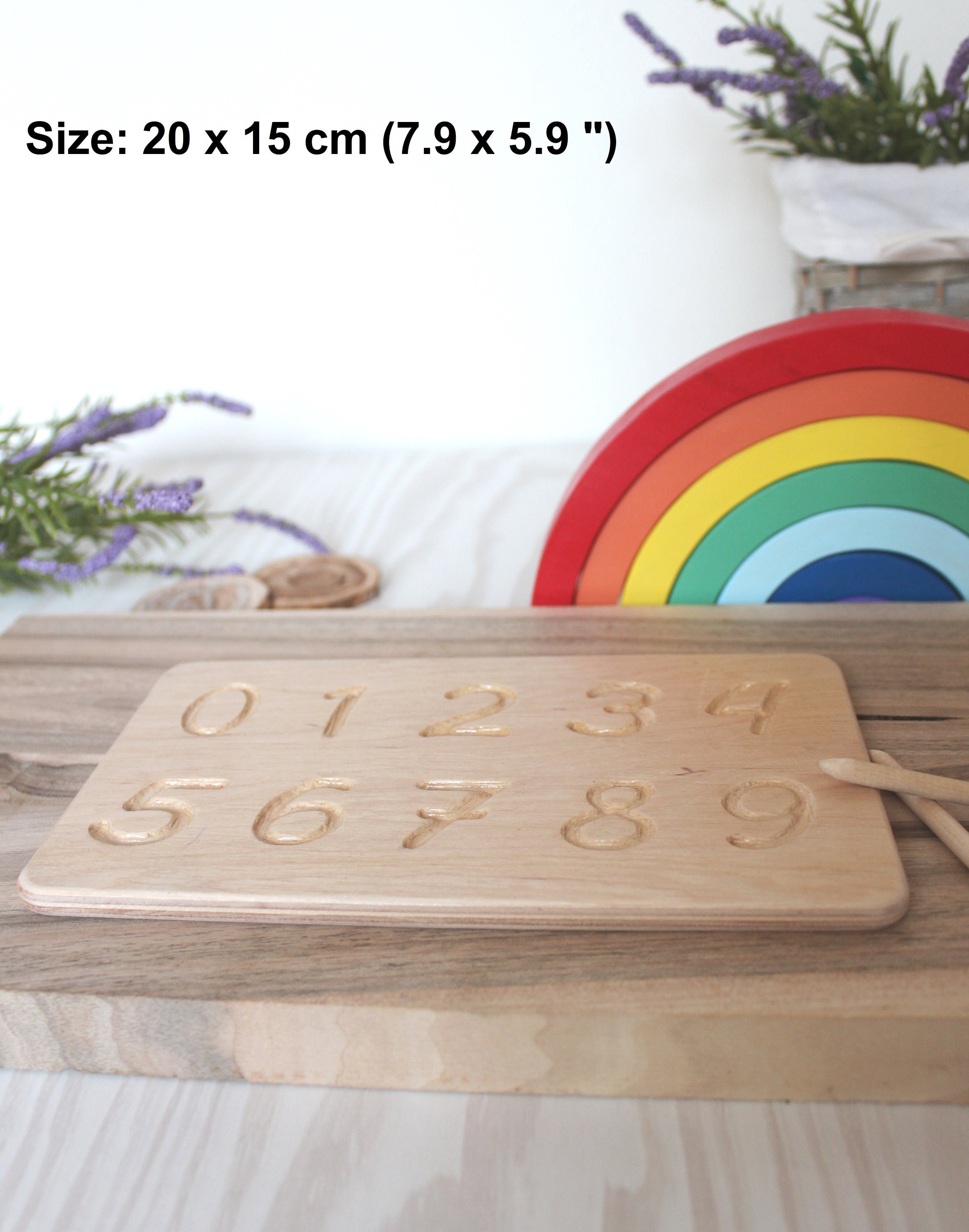Number Tracing Board 1-10 Number Board Preschool Montessori | Etsy