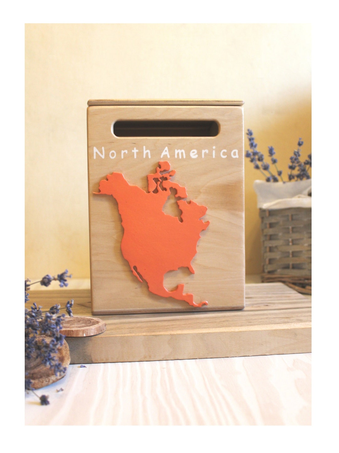 Montessori Continent Box, North America Box, Montessori Geography World ...