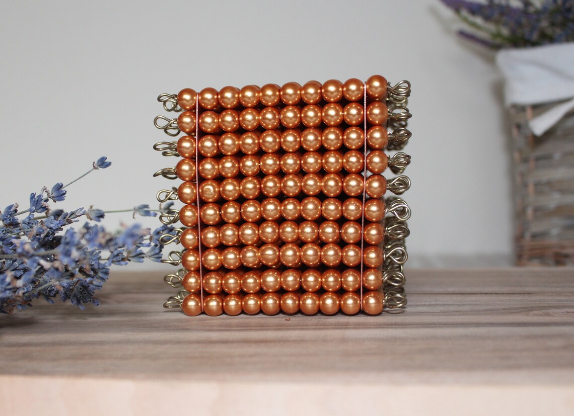 Montessori Golden Beads Cube of 1000 Thousand Cube Homeschool | Etsy
