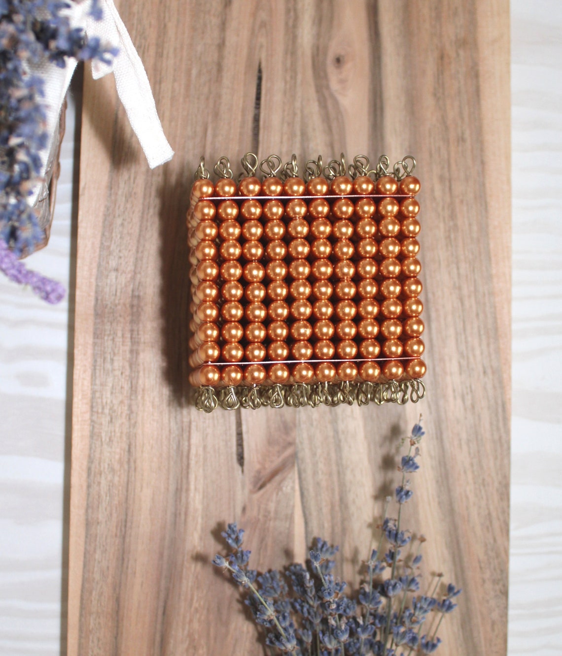 Montessori Golden Beads Cube of 1000 Thousand Cube Homeschool | Etsy