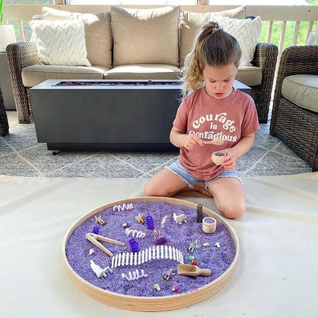 Large Sensory Tray, Ottoman Tray, Montessori Tray Loose Parts Game ...