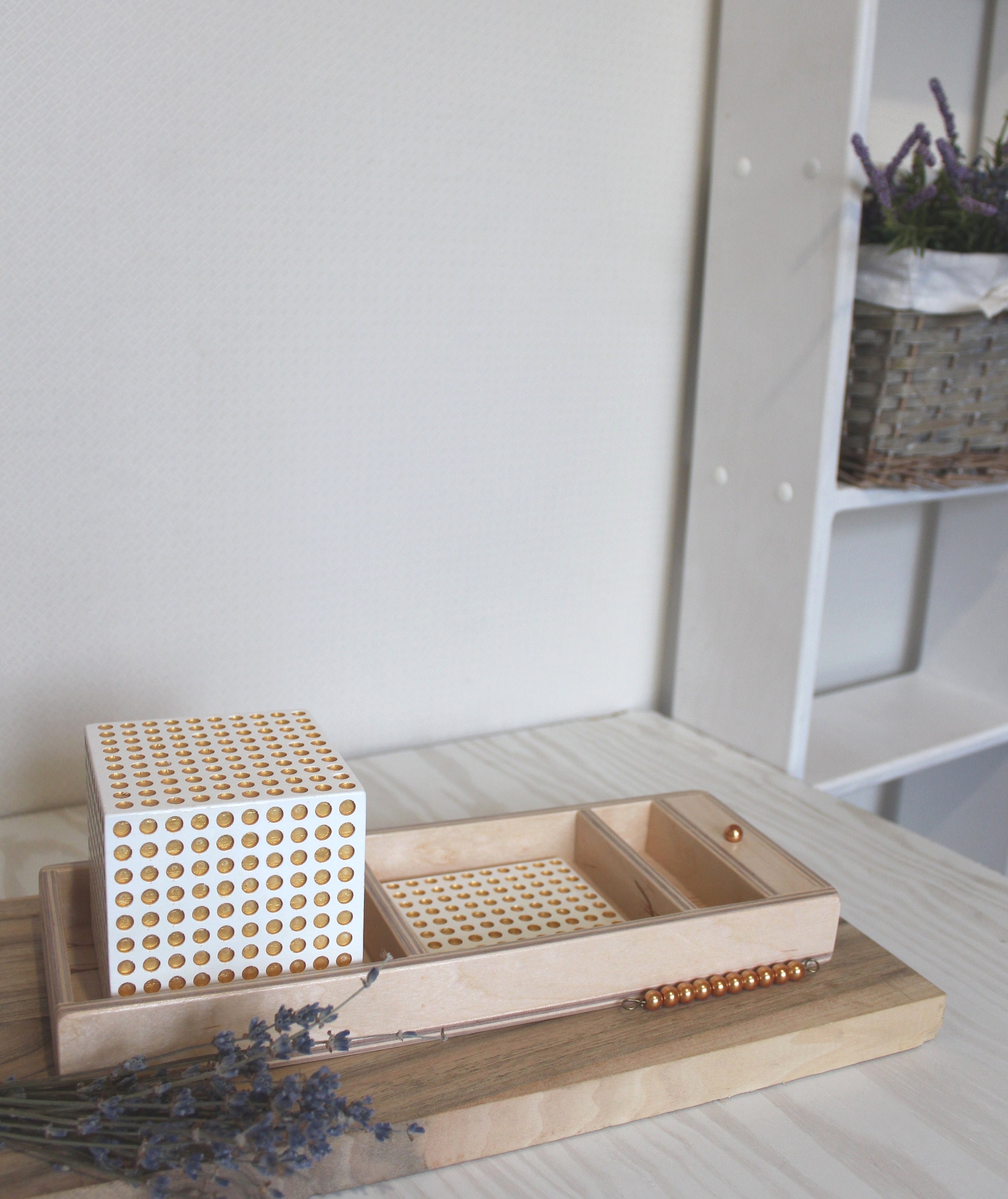 Montessori Golden Bead Material Number Learning Toy Homeschool | Etsy