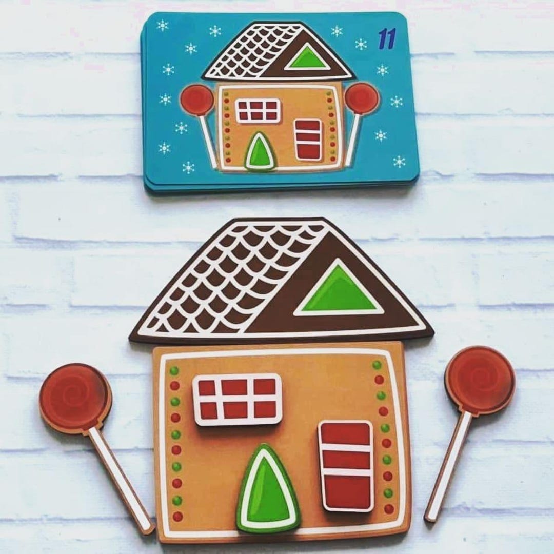 Wooden Gingerbread House Activity, Gingerbread Toy, Winter Activity ...