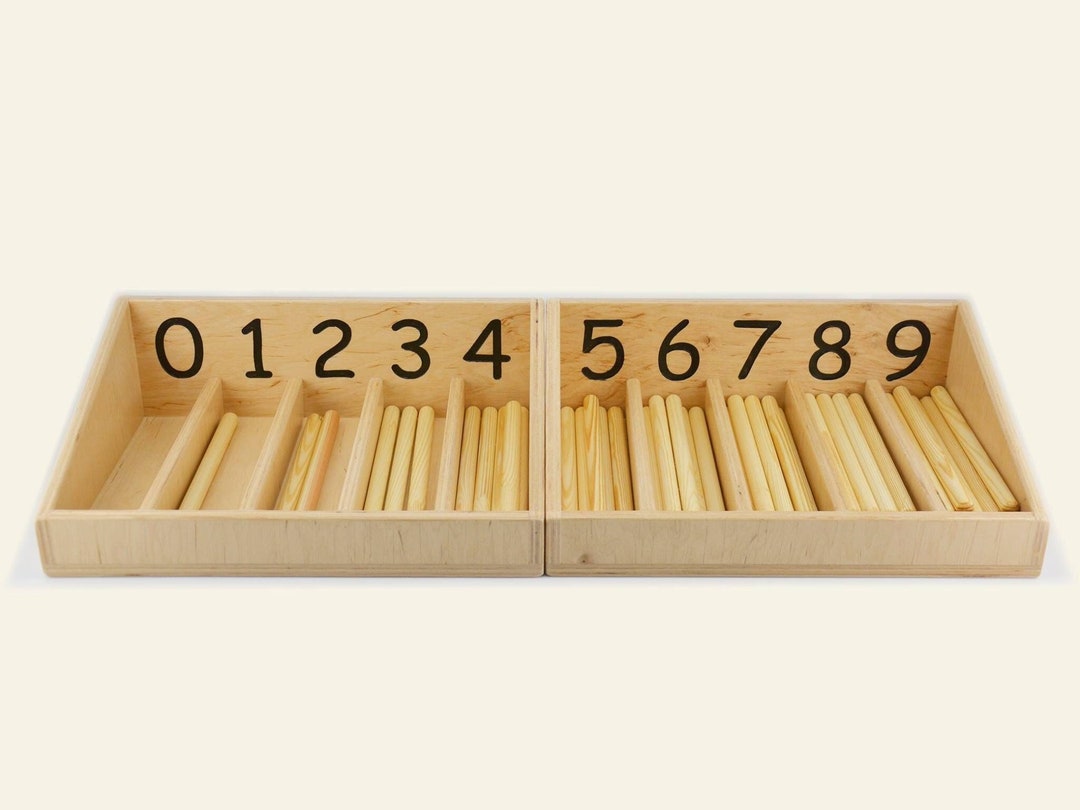 Montessori Math Toy, Montessori Waldorf Tool Math Counting Wooden Toy ...