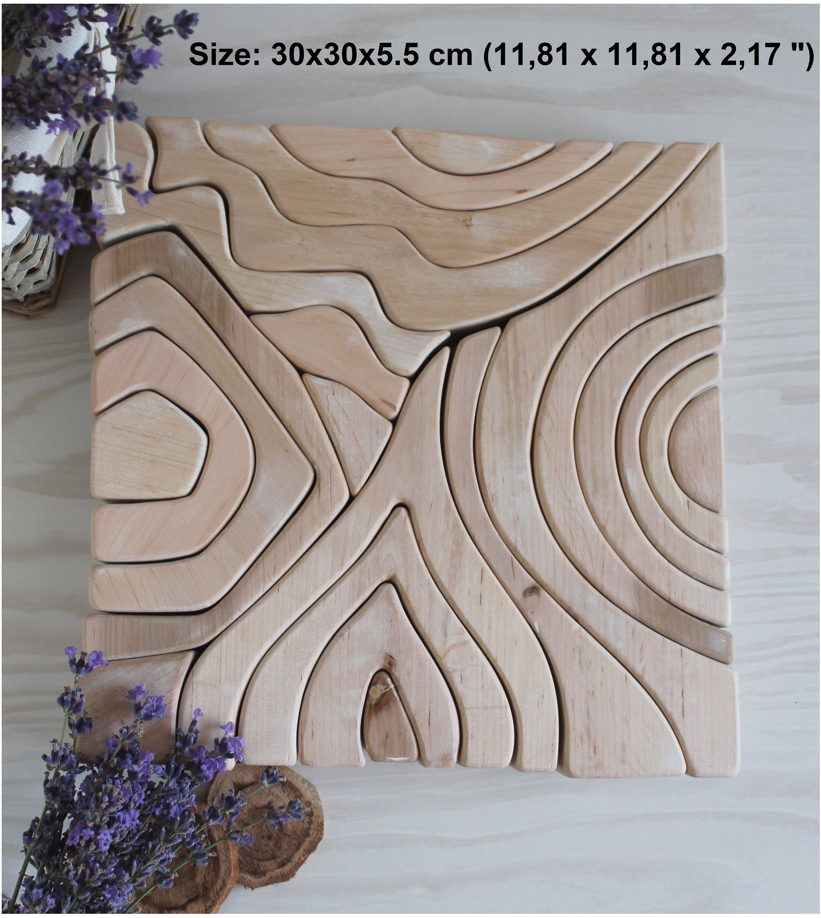 Stacking Toy Stone Caves Nesting Earth Wooden Puzzle | Etsy