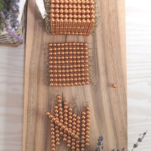 Montessori Golden Beads, Cube of 1000, Thousand Cube Montessori Golden ...