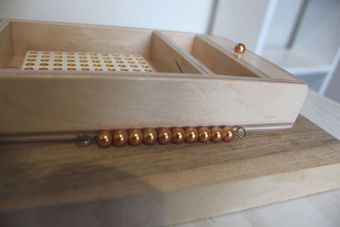 Montessori Golden Bead Material Number Learning Toy Homeschool - Etsy