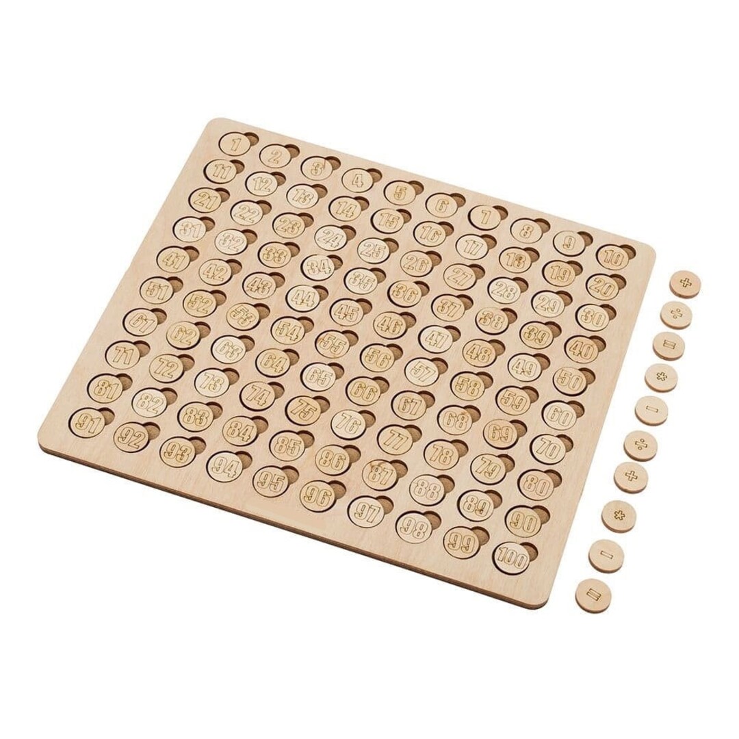 Hundred Board, Montessori Board, Hundred Frame Counting Board ...