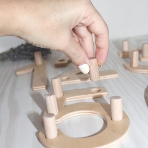 Wooden Numbers Toy, Learning Math Toy, Montessori Math Set 1-10 Wooden ...