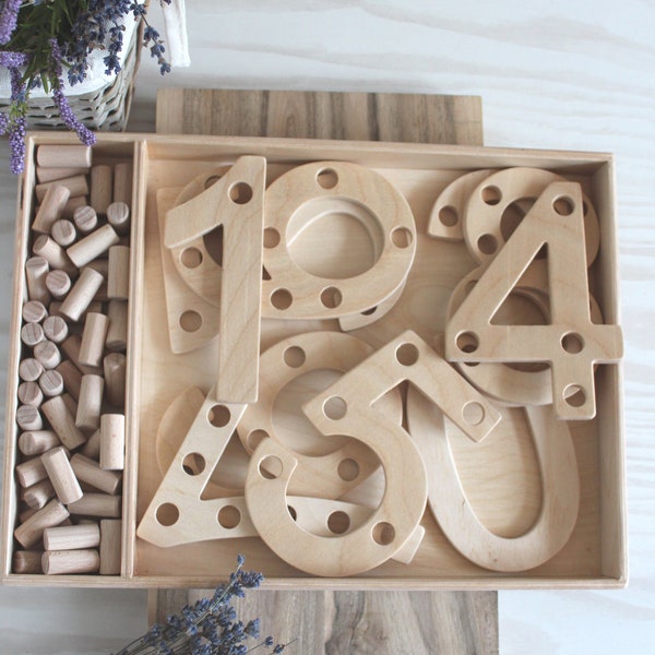 Wooden Numbers - Etsy