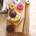 Montessori Wooden Ring Stacker Toy Donuts Rainbow Natural Baby Shower ...