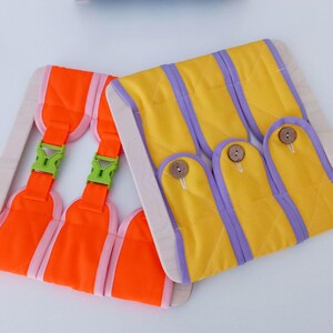 Montessori Dressing Frames With Stand, Practical Life, Buttons Snaps ...