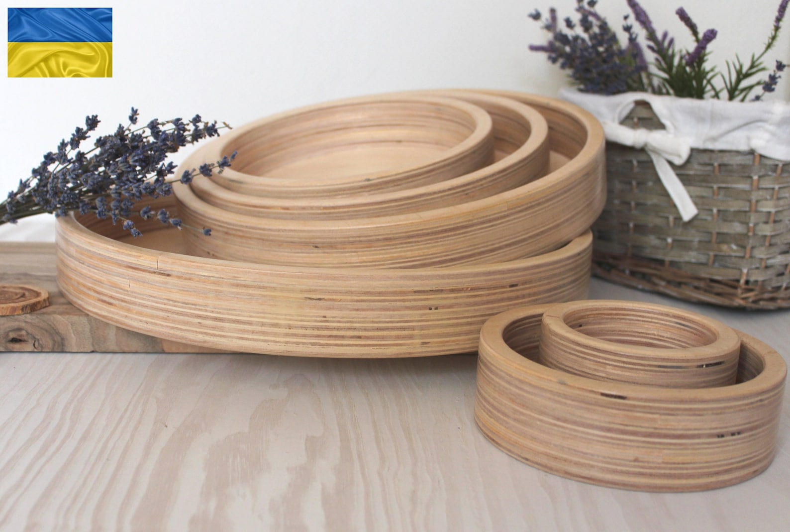 Wooden Round Tray Montessori Tray Outdoor Sorting Tray Wooden - Etsy