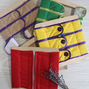 Zipper Dressing Frames, Montessori Frames, Practical Life, Toddlers ...