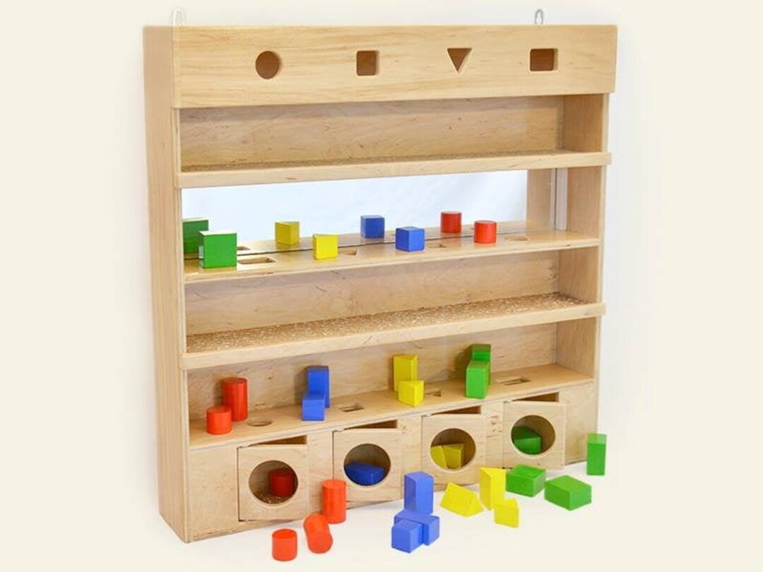 Montessori Wall Board, Busy Board, Activity Board Wooden Wall Panel ...