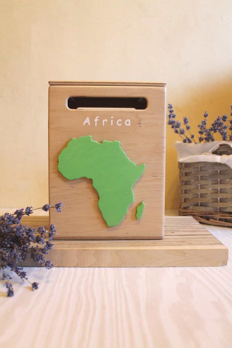 Montessori Continent Box SET of 7 Continents Continent Storage | Etsy
