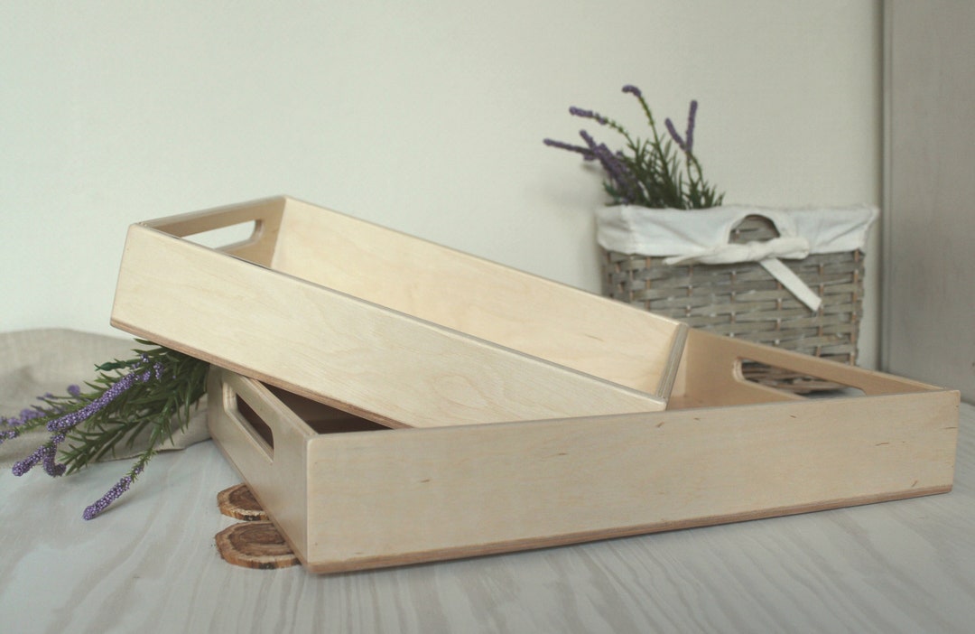 Educational Wooden Trays, Tray With Handles, Montessori Tray, Display ...