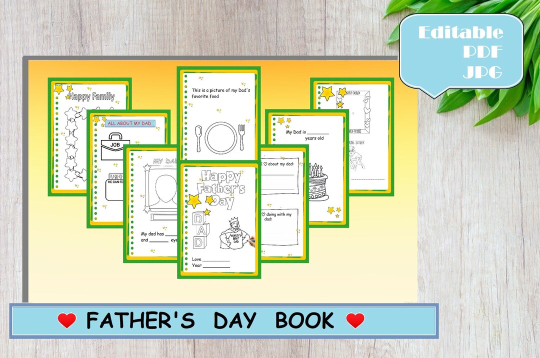 Father's Day Book Father's Day Card Fathers Day Gifts From Kids All ...