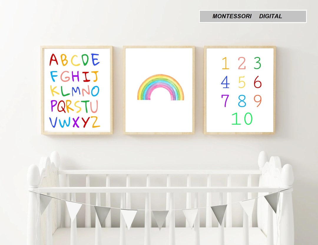 Montessori Digital, Rainbow Poster, Montessori Download, Rainbow Print ...