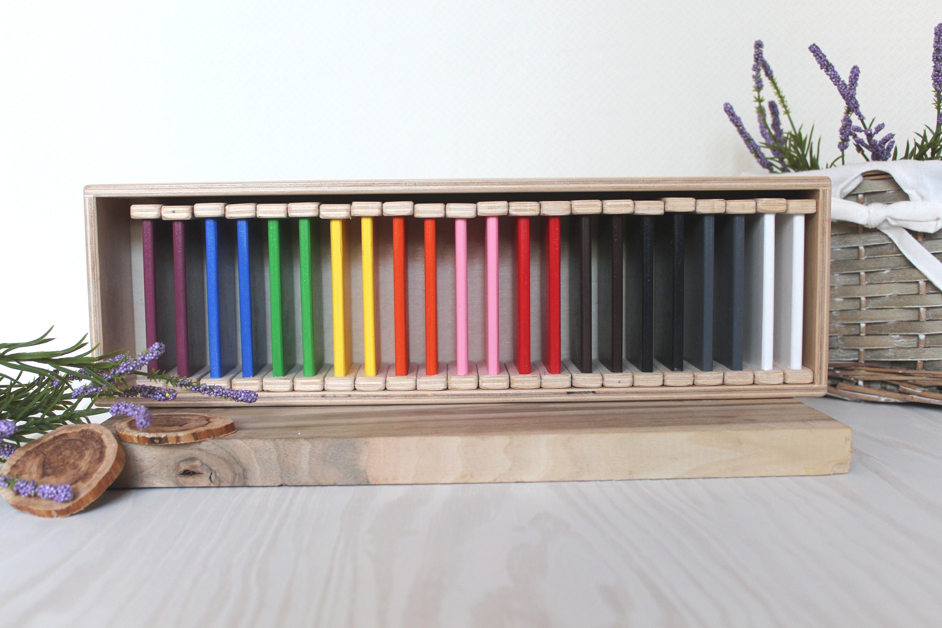 Montessori Color Tablets Box 2 Waldorf Sensorial Material - Etsy España