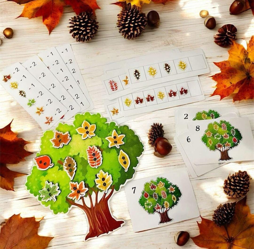 Wooden Tree Lacing Toy With Pattern Cards, Matching Game, Sorting ...