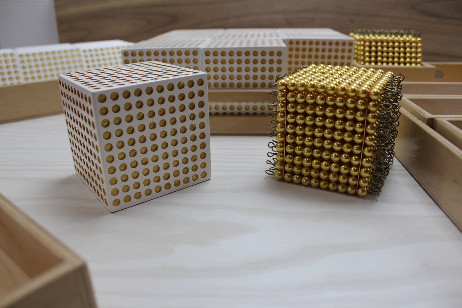 Montessori Golden Bead Bank, Montessori Math, Golden Bead Material ...