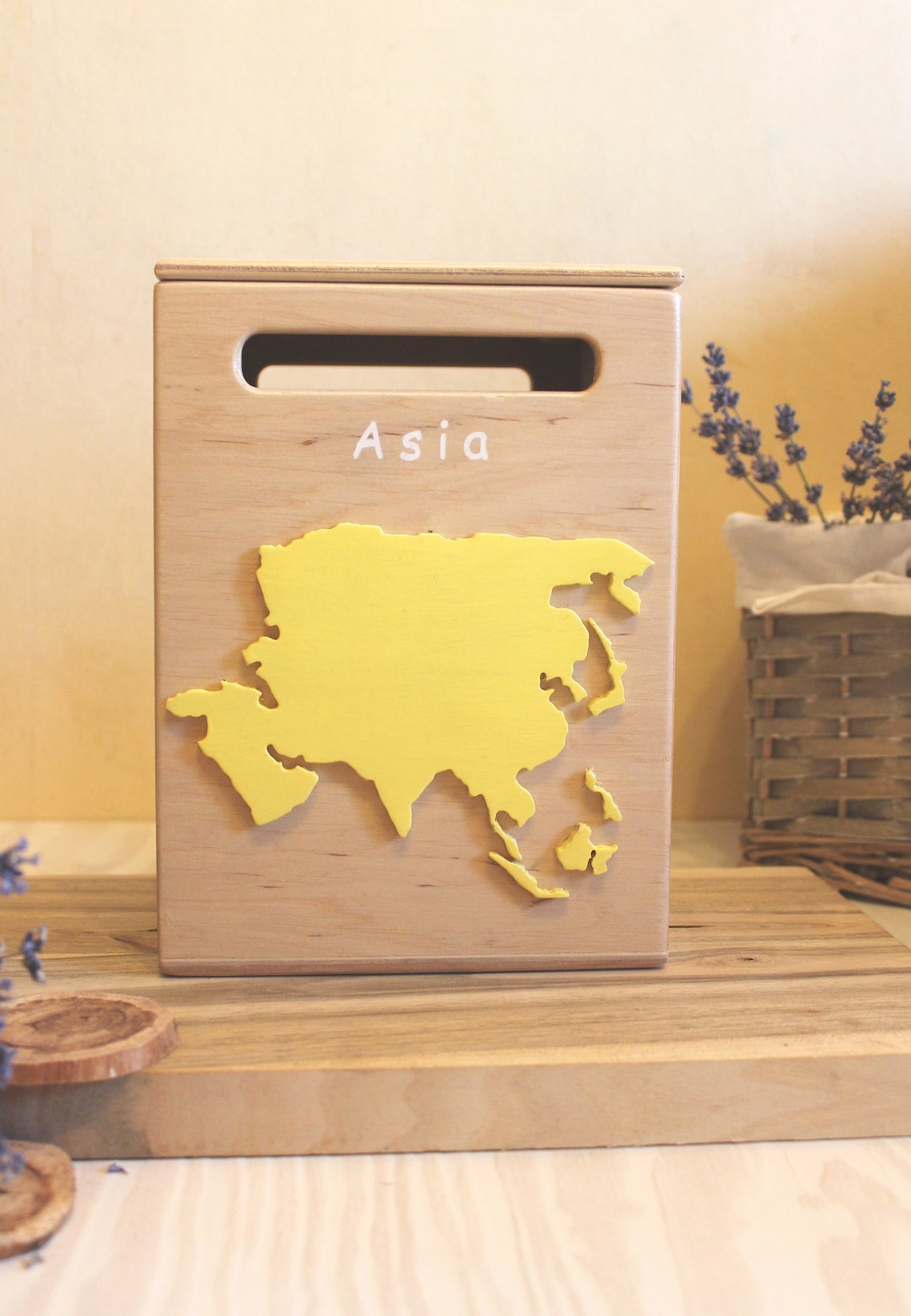 Montessori Continent Box, Asia Continent Box Montessori Geography ...
