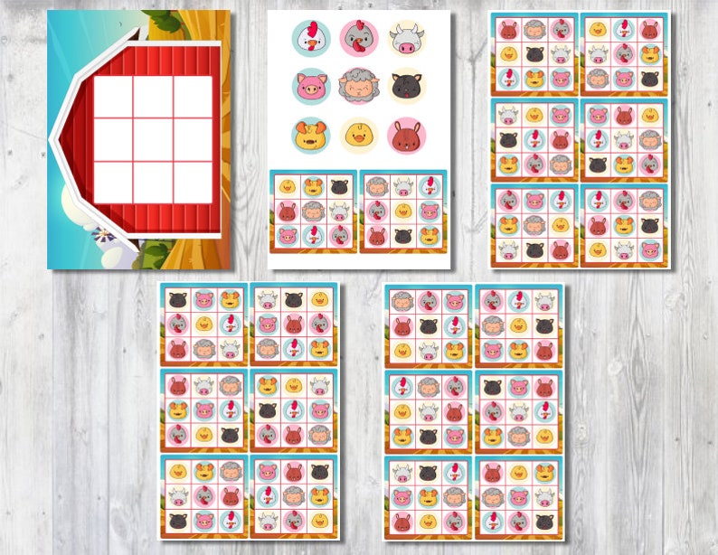 Farm Animals Pattern Activity Pattern Strips Farm Animals - Etsy