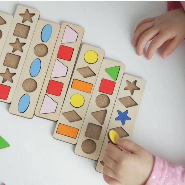 Wood Math Puzzles - Etsy