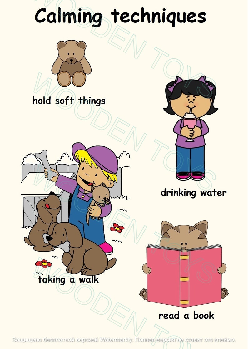 Calm Down Corner Posters Montessori Digital Calming Decor - Etsy