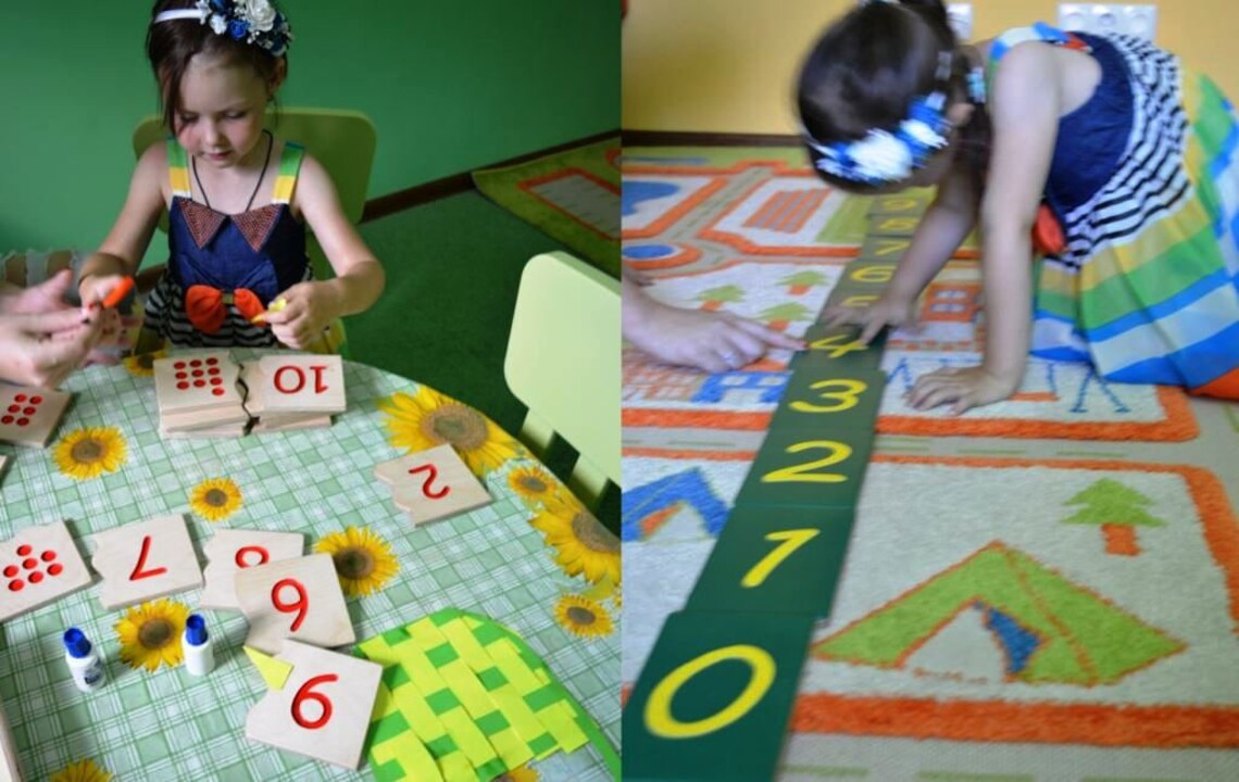 Montessori Toys, Sandpaper Numbers, Sandpaper Numerals, Montessori ...