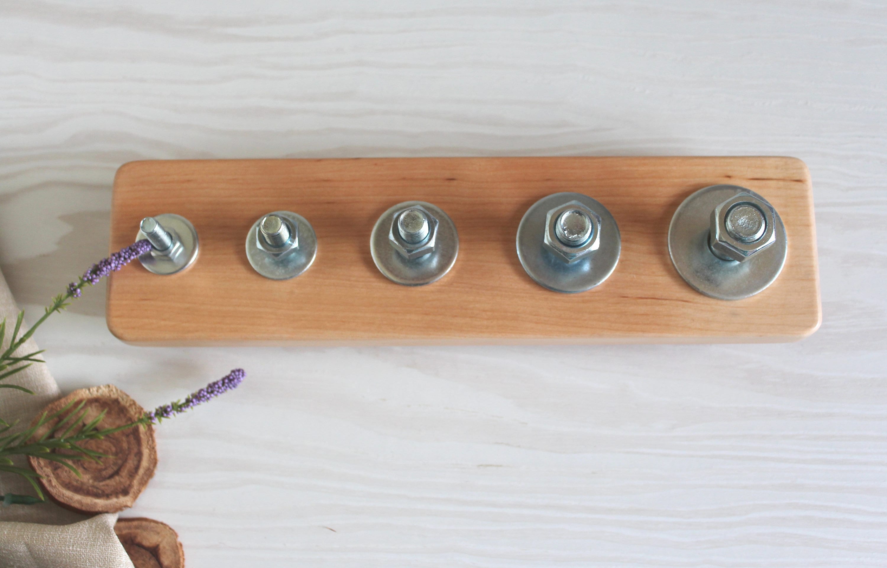 Montessori Screw Bolt Board Children Activity Board Toddler Gifts ...