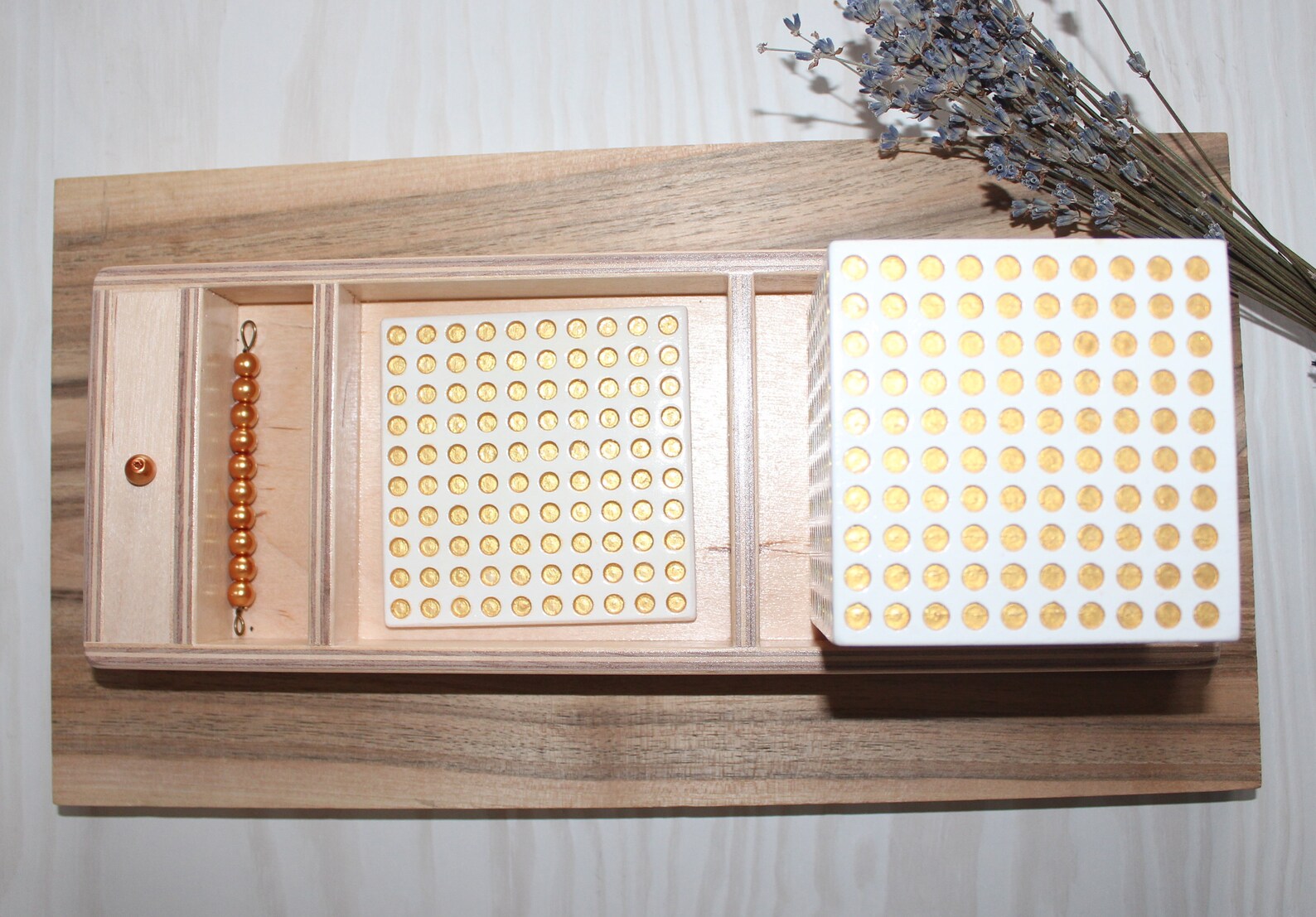 Montessori Golden Bead Material Number Learning Toy Homeschool - Etsy